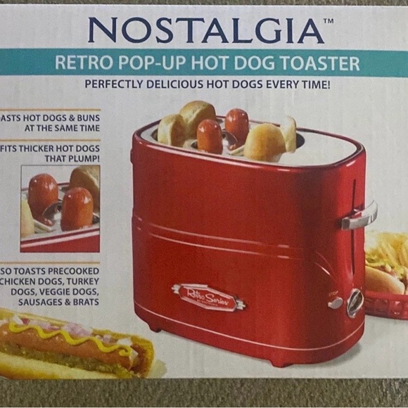 Nostalgia | Party Supplies | Nostalgia Red Retro Hot Dog Toaster | Poshmark